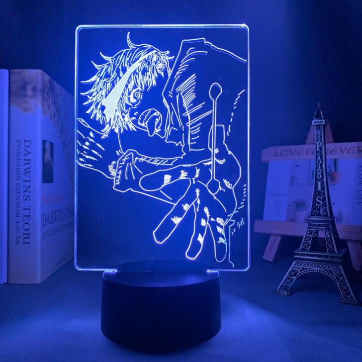 Anime Jujutsu Kaisen Satoru Gojo Led Night Light Lamp for Bedroom Decor ...