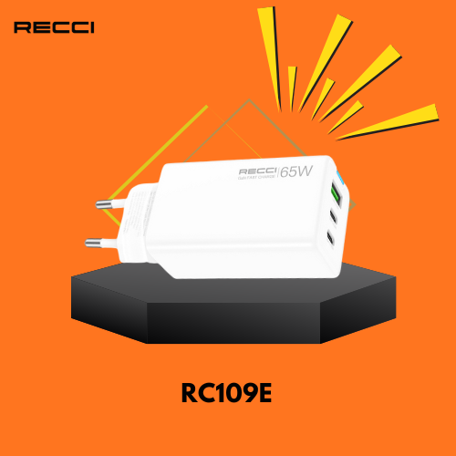 Recci RC109E 65W GaN Fast Charger | Daraz.com.bd