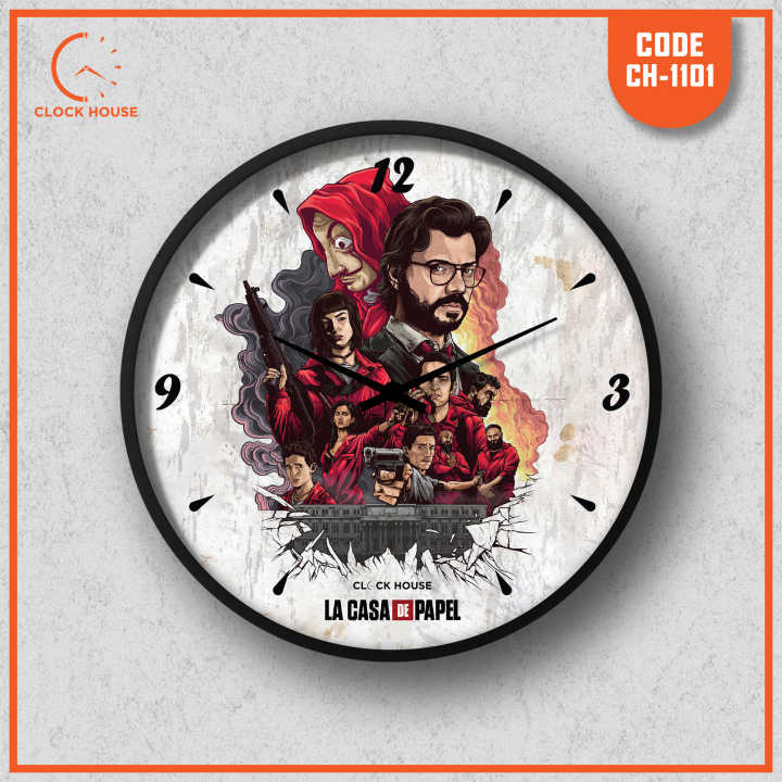 Clock House Bangladesh Web Series Wall Clock With Battery | Daraz.com.bd