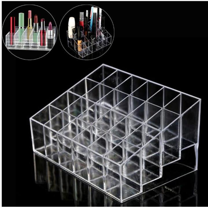 Acyclic Lipstick Holder 24 Grid Lipstick display case | Daraz.com.bd
