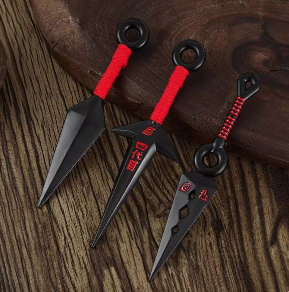Naruto 3PCS/Set 14CM Kunai Unisex Plastic Kunai Anime Fan Anime Cosplay ...