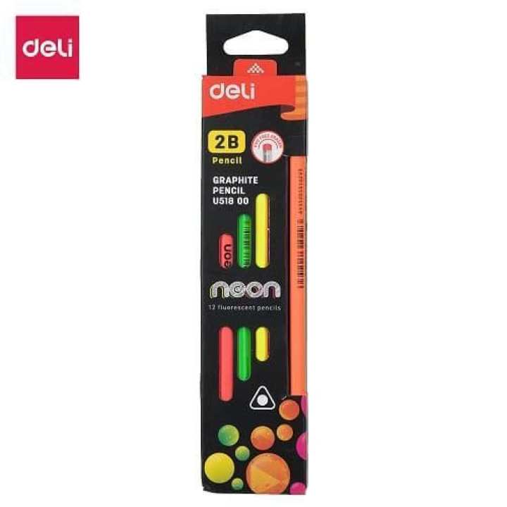 Deli Neon Graphite Pencil HB | Daraz.com.bd