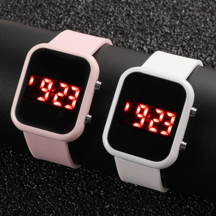 2022 Sports LED Digital Watch Men Women Square Waterproof Electronic ...