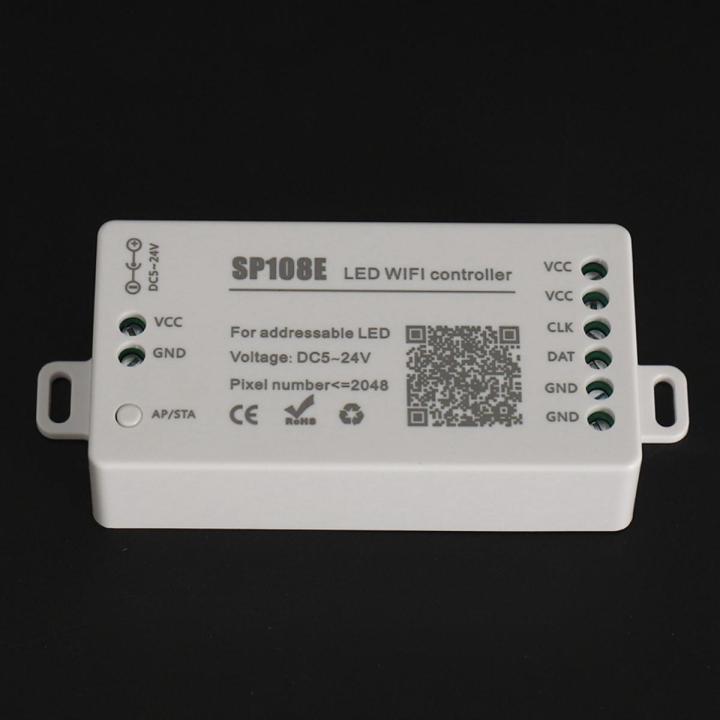 5X SP108E LED Wifi Magic Controller WS2812B WS2813 Etc LED Strip Module Light Smart APP Wireless ...