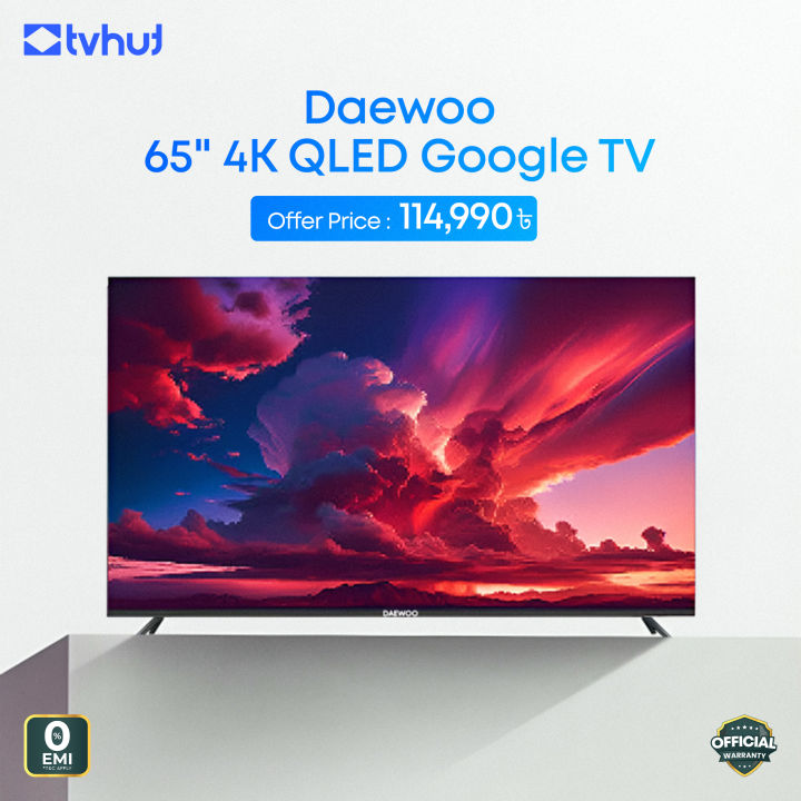DAEWOO 65DM55UQB 65 Inch 4K QLED Google TV with Free Delivery | Daraz ...