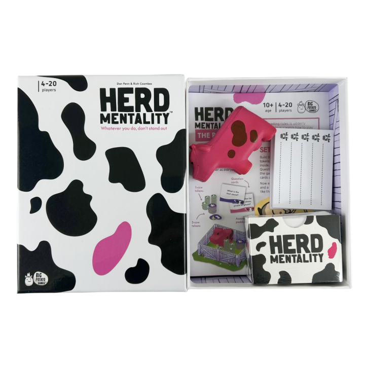 Herd Mentality Board Game The Udderly Hilarious Party Piles Game Fun ...