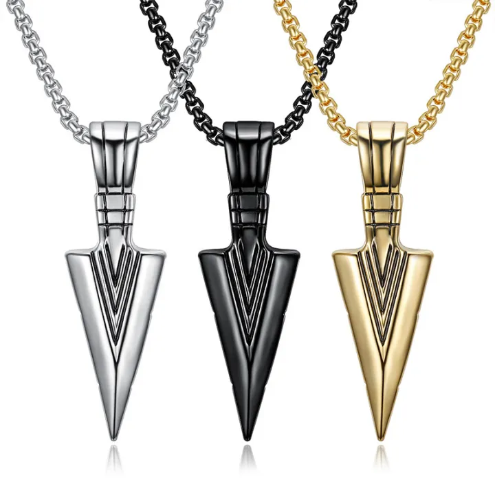 Jewelry Arrowhead Stainless Steel Necklace for Men | Daraz.com.bd
