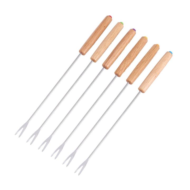 Stainless Steel Chocolate Fork Hot Pot Forks Cheese Kitchen Tools ...