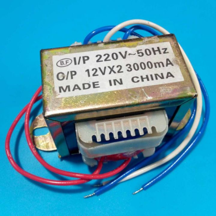 CHINESE 12V 3000mA Transformer 12 0 12 3Amp Input AC 220V Output 12V ...
