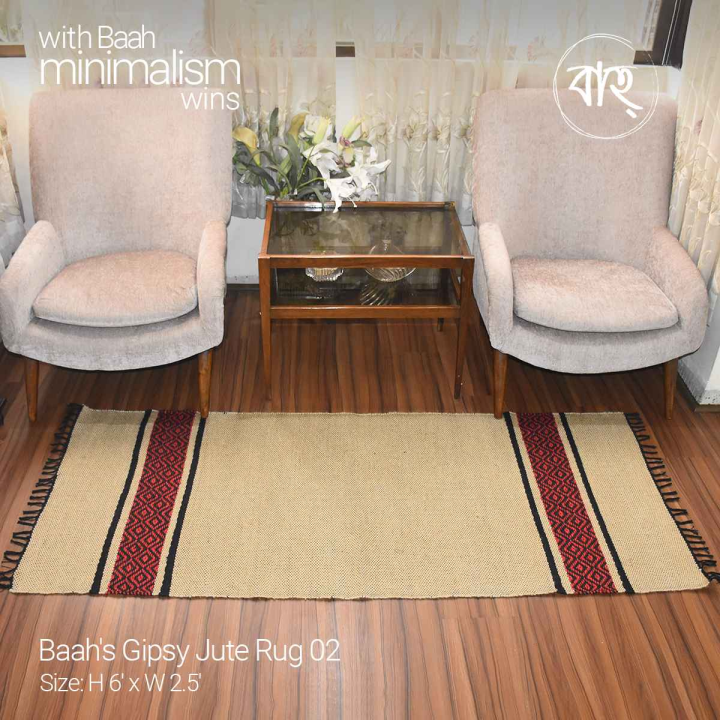 Gipsy 02 Handmade Jute Rug 6’x2’5″ from Baah, for your living room ...