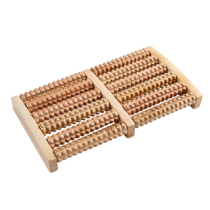 Lotus Wood Wooden Foot Roller New Wooden 6 Raw Wood Care Massage ...