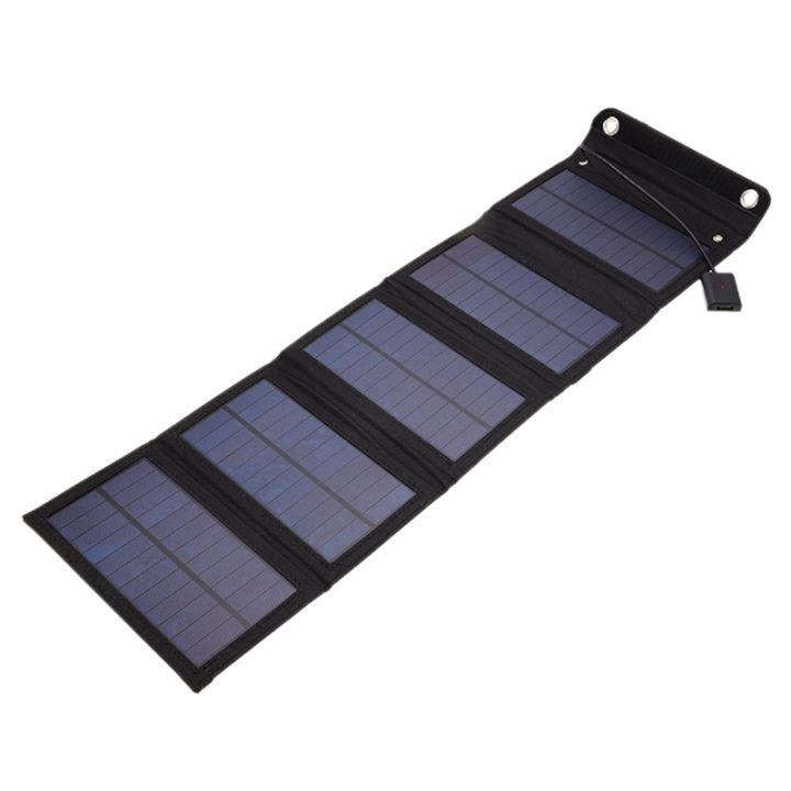 15W 5V Solar Panel Foldable Portable Waterproof Power Backup USB ...