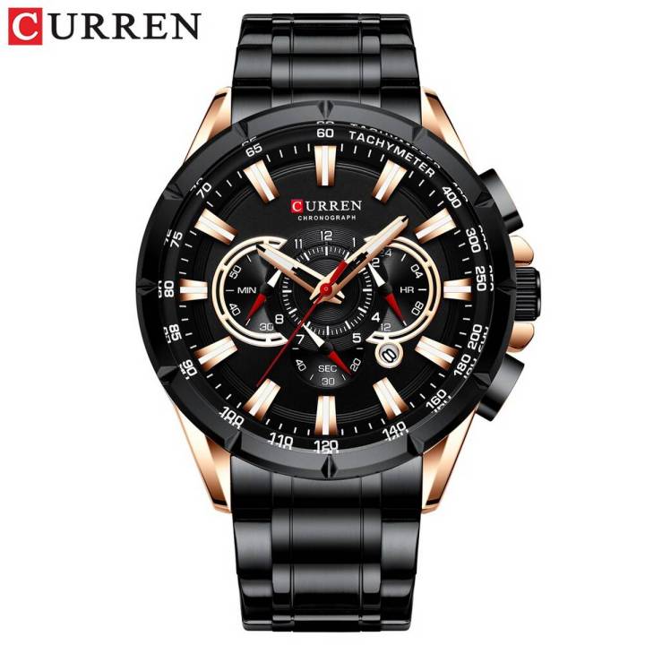 CURREN 8363 Stainless Steel Quartz Watch for Men | Daraz.com.bd