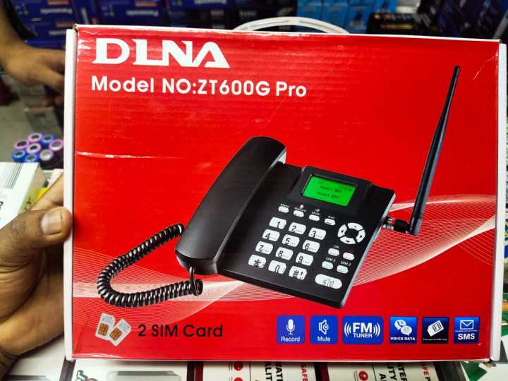 DLNA ZT600G PRO DUAL SIM TELEPHONE SET SIM SUPPORTED LAND PHONE | Daraz ...