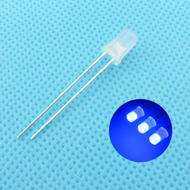 【DATA FROG Global MALL】（NEW）5mm Blue LED Round Emitting Diode Diffused ...