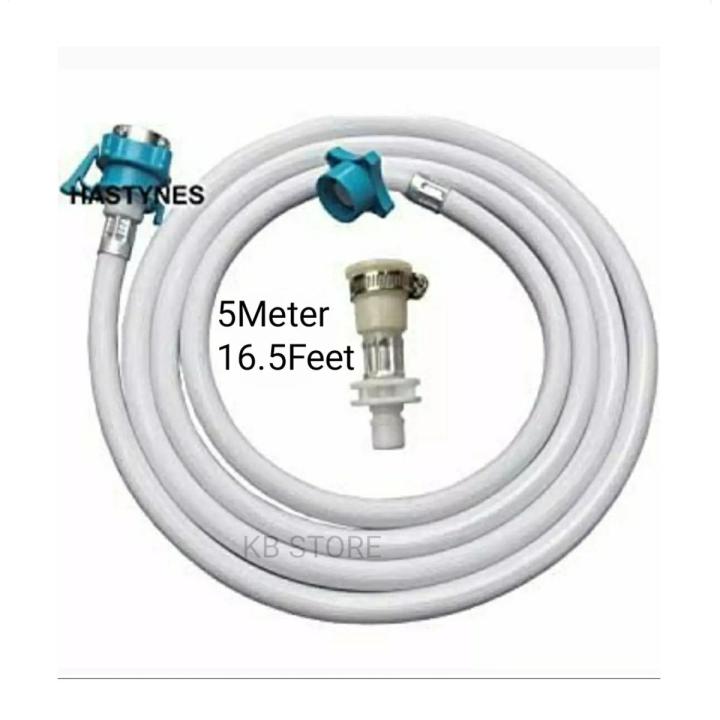 Washing Machine Water Inlet/Inflow Hose Pipe - Front & Top Load-5 Meter ...