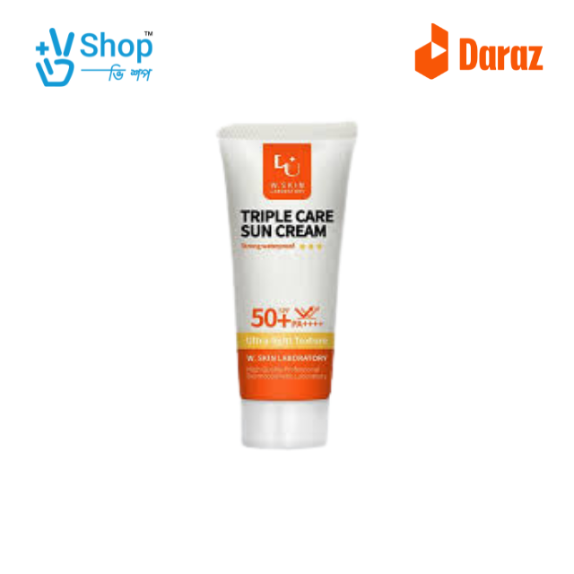 W.Skin Laboratory Triple Care Sun Cream SPF50+ PA++ - 60ml | Daraz.com.bd