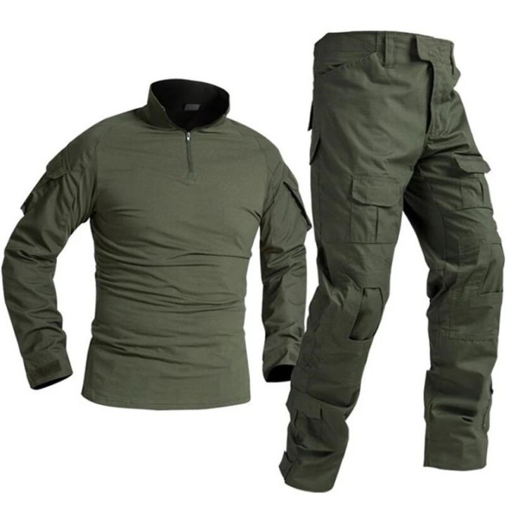 Tactical Camouflage Uniform Military Clothes Outdoor Army Filde Fight ...