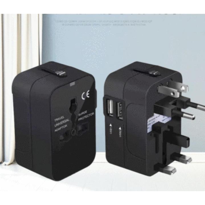 【Lejia】Travel Adapter 2.1A Fast-Charging 2 USB Ports Travel ...