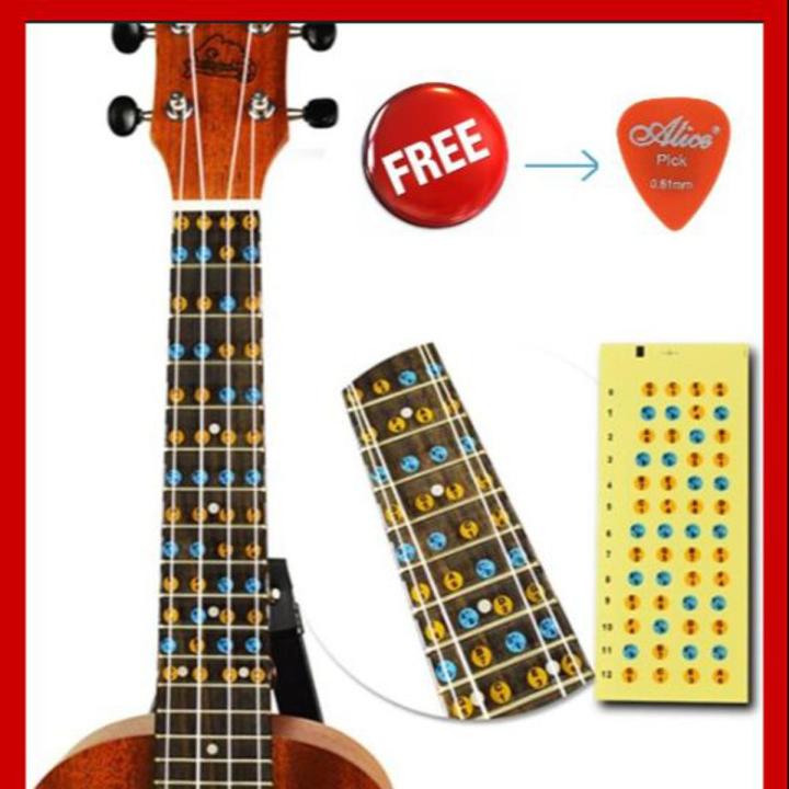 Ukulele Decals Fretboard Note Decals Sticker for Ukulele Beginners with ...
