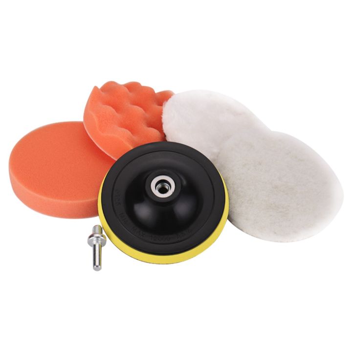 Car Foam Drill Buffing Pad Polishing Pad Kit 6 Pcs 4 Inch Car Buffer ...