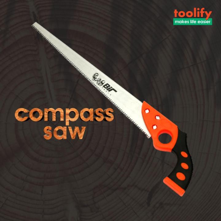 Bir 14inch Compass Saw with Plastic Handle - Wood Cutting Hand Saw - toolify | Daraz.com.bd