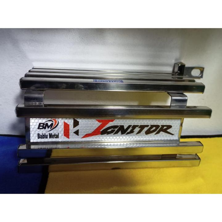 Hero Ignitor 125cc silencer guard stainless still box padani silencer cover | Daraz.com.bd