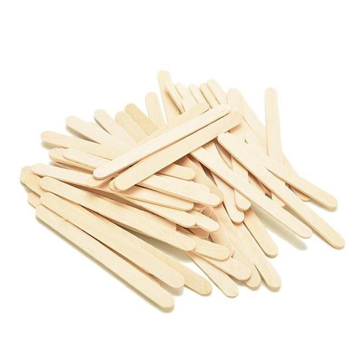 100 Pieces Wooden Ice Cream Sticks - Versatile And Eco-Friendly Sticks ...