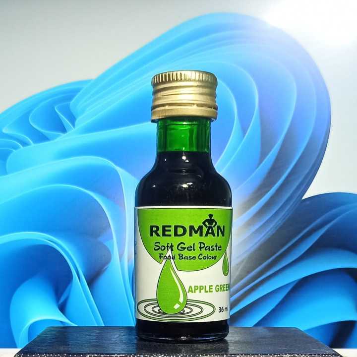 REDMAN ( APPLE GREEN ) Soft Gel Paste Base Food Color APPLE GREEN - 36 ...