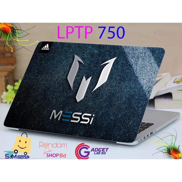 Ls - 750 Messi Logo Laptop Sticker Vinyl Paper Waterproof Laptop Sticker For Laptop Back Side ...