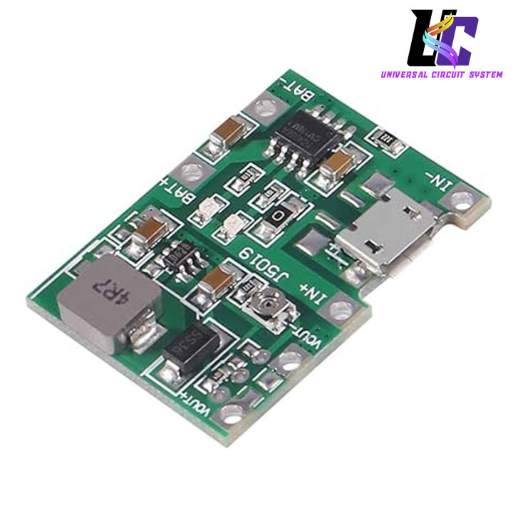 J5019 module 2A USB 18650 Lithium Li-ion Battery Charger Module Boost 3 ...