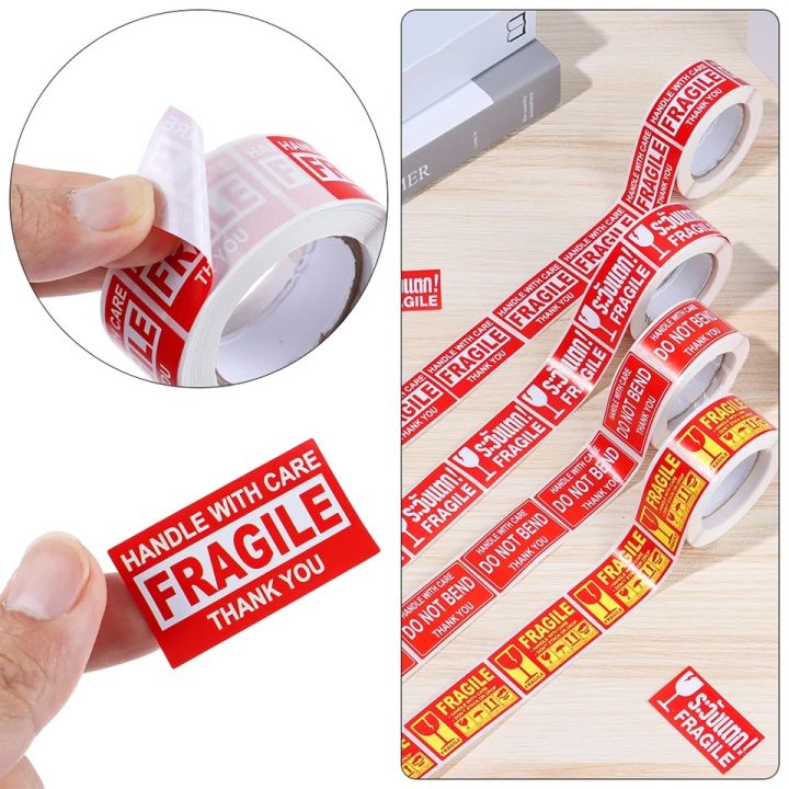 Fragile Warning label sticker Roll 150\250pcs Heat resistant self ...