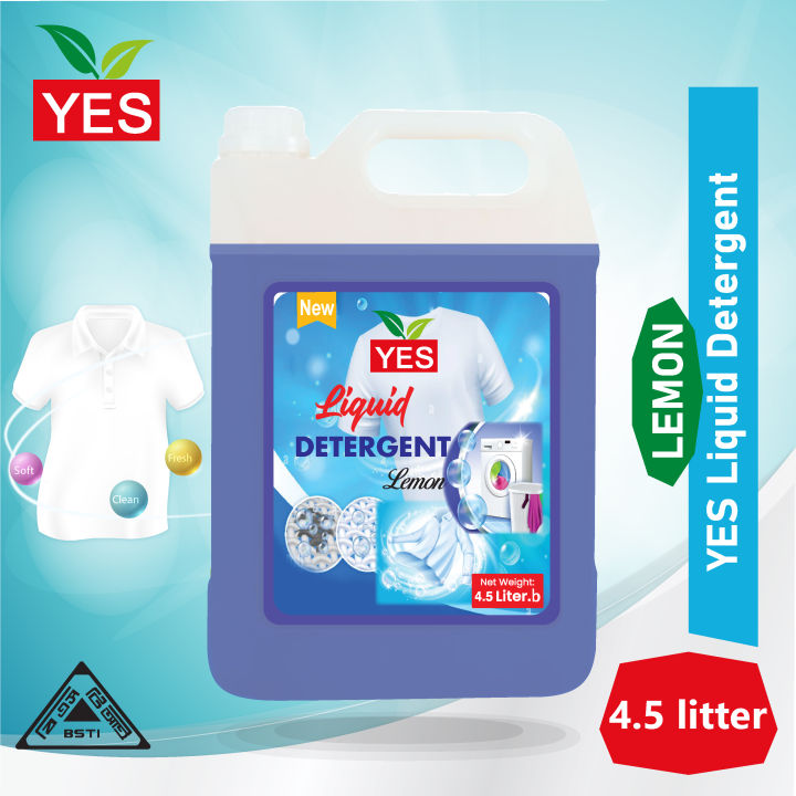 Yes Liquid Detergent/Cloth Wash - 4.5Ltr. | Daraz.com.bd
