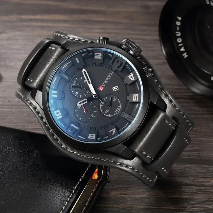 CURREN 8225 Military Quartz Watch for Men - Rugged & Reliable Timepiece ...