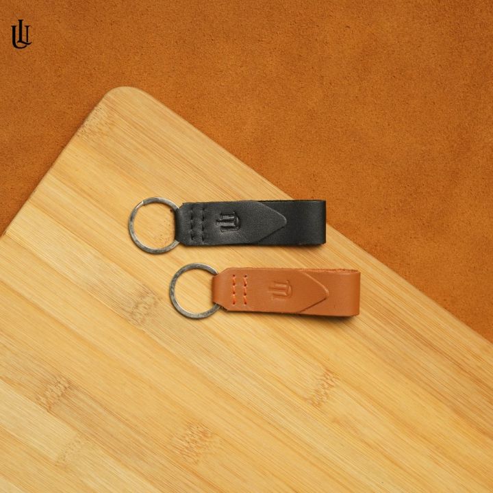 Urbaland Daily Key Ring Holder Pure Cow Leather Black Brown 2 pc ...