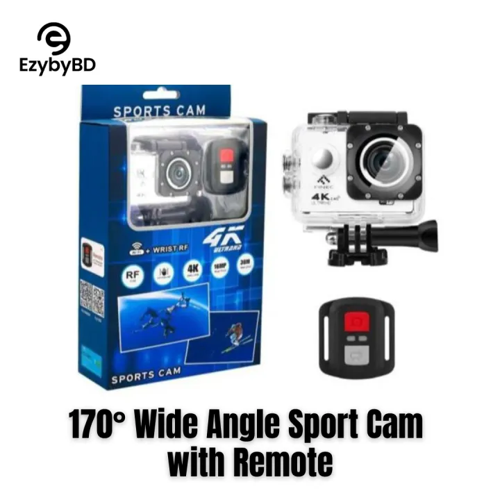 H9 4K Ultra HD Action Camera – WiFi Control, 30M Waterproof, 170° Wide ...