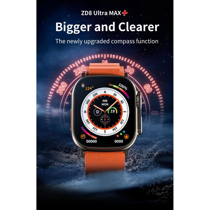 Zordai Z8 Ultra Max Plus Smartwatch Orange | Daraz.com.bd