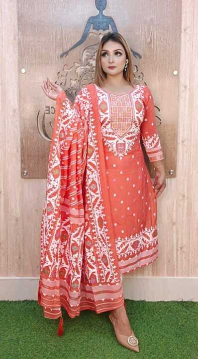 exclusive Joypuri Cotton Unstitched Skin Print High Quality Three Piece ...