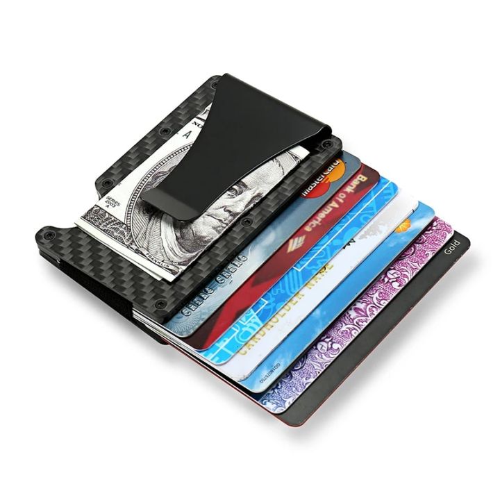 Rfid Metal Credit Card Holder Wallets Men Women Slim Thin Mini Bank ...