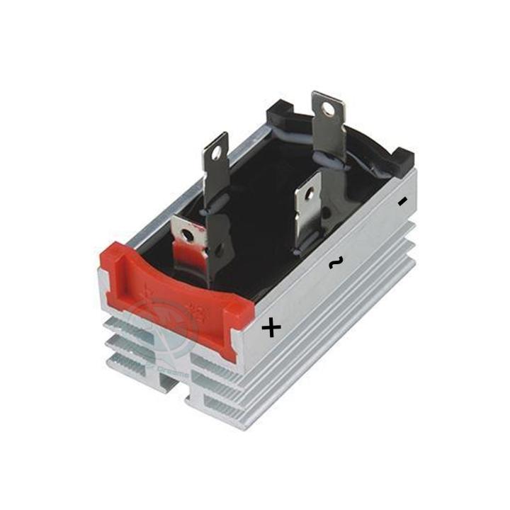 QL 100A 1000V 4 Leg Aluminum Heatsink Base Bridge Rectifier Diode ...