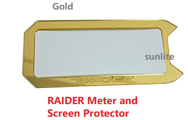 Motorcycle Dashboard Meter and Screen Protector For Raider- Golden ...