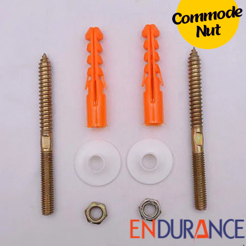 Commode Fixing Set Screws Plug Washer Bathroom Fitting Kit | Daraz.com.bd