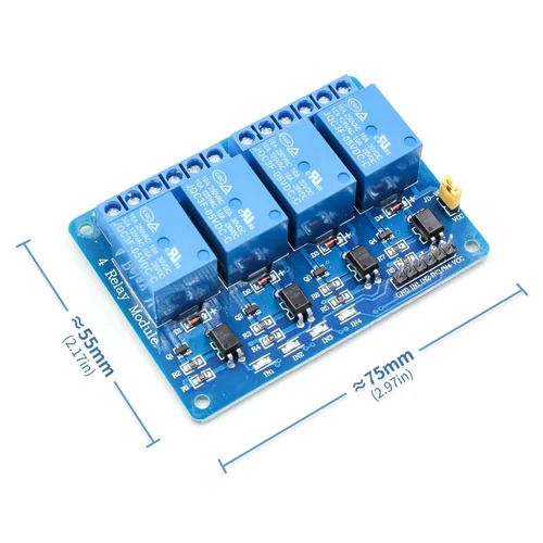 5V 4 Channel Relay Module // 4-channel Relay Control Board For Arduino ...