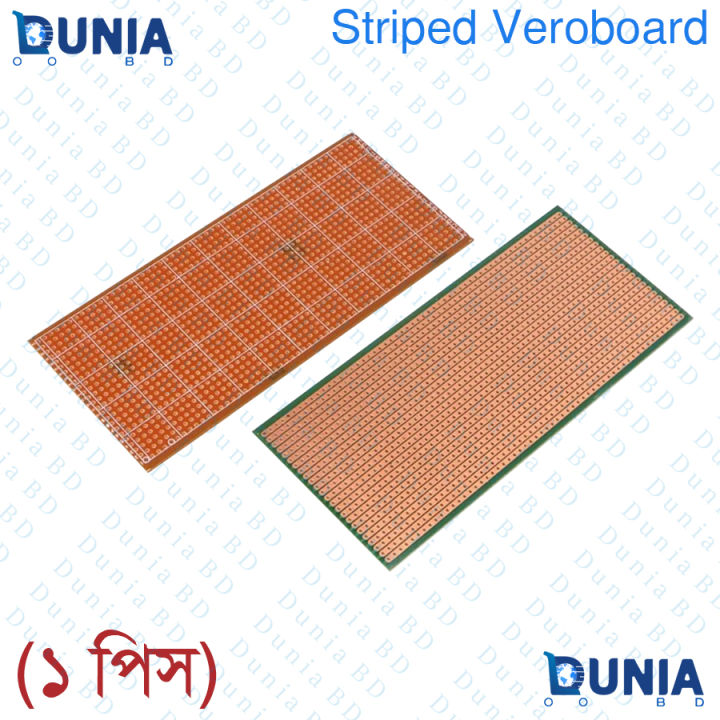 Striped Veroboard Dot Type individual Hole Circuit Board Single Side ...