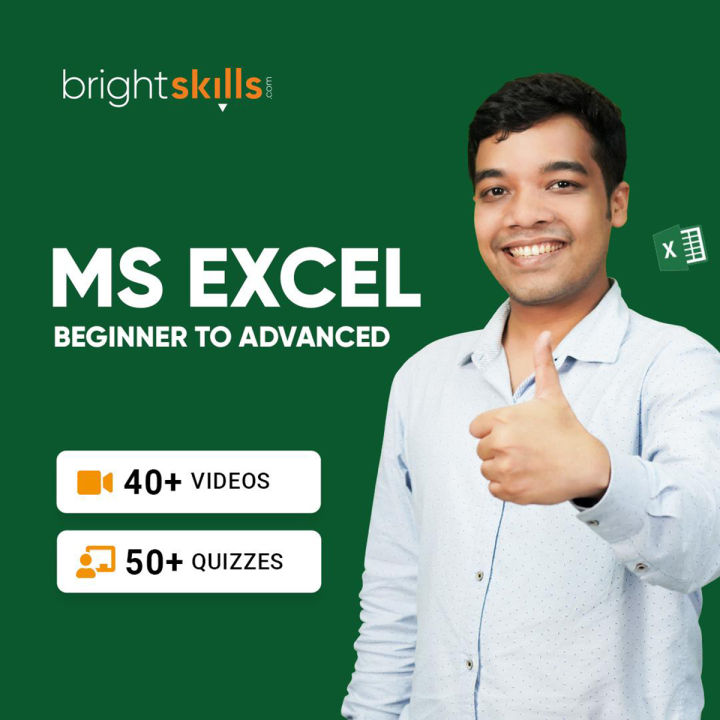 MS Excel Beginner to Advanced - Bright Skills | Daraz.com.bd