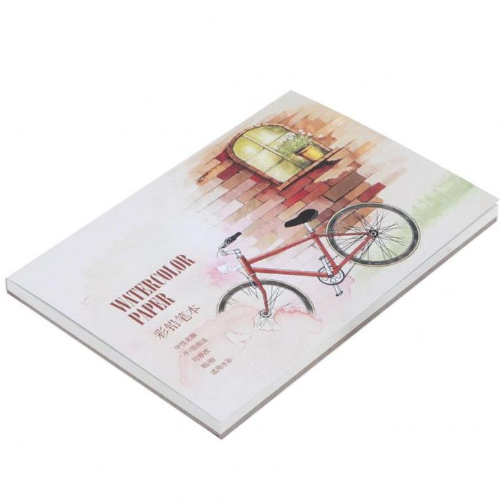 Watercolor Paper Pad Sketch Book Water Soluble Colored Pencil Painting ...