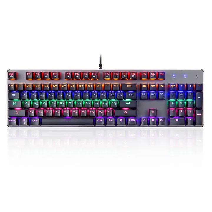 Motospeed K73 Mixed Light Mechanical Keyboard with RGB Custom Light Effect 104 Keys Gaming ...