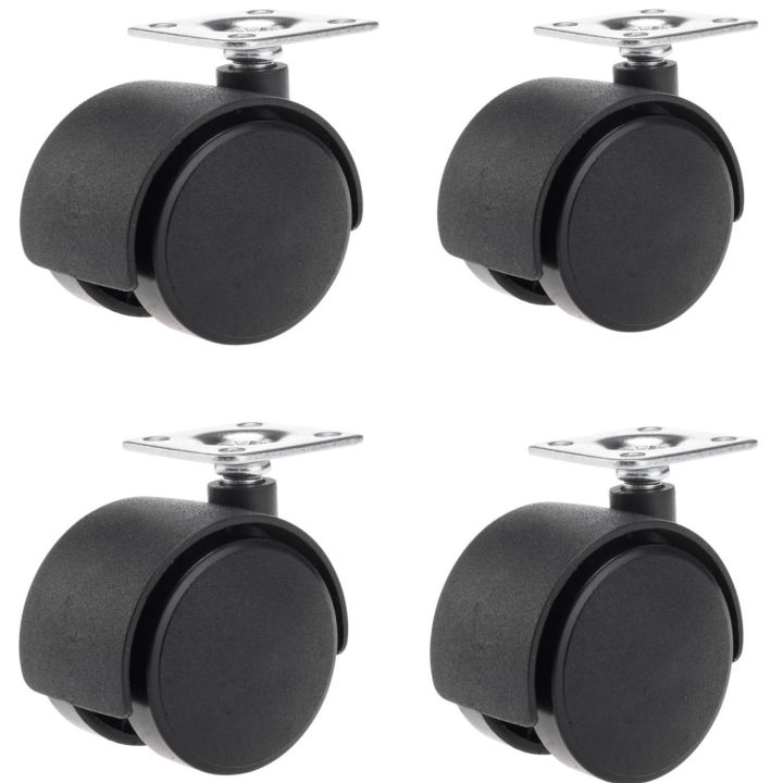 1 Set (4 Pis) 2 Inch Swivel U Plate Caster Wheel Computer Table Wheels ...