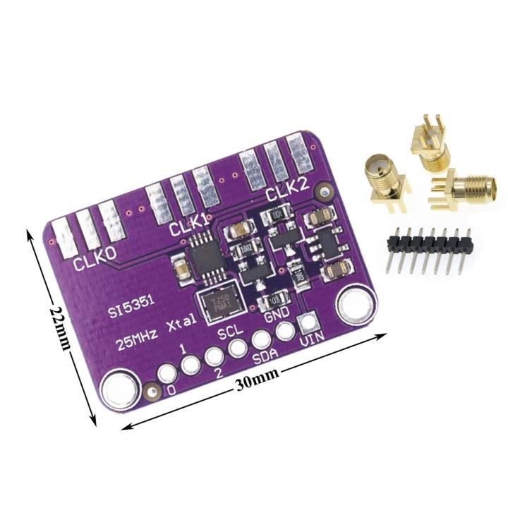 【Alizeker Mall】DC 3V-5V CJMCU-5351 Si5351A Si5351 I2C Clock Generator ...