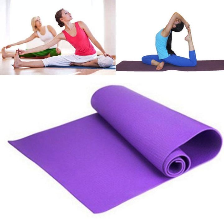 PVC Rubber Yoga Mat 8mm - Multicolor | Daraz.com.bd
